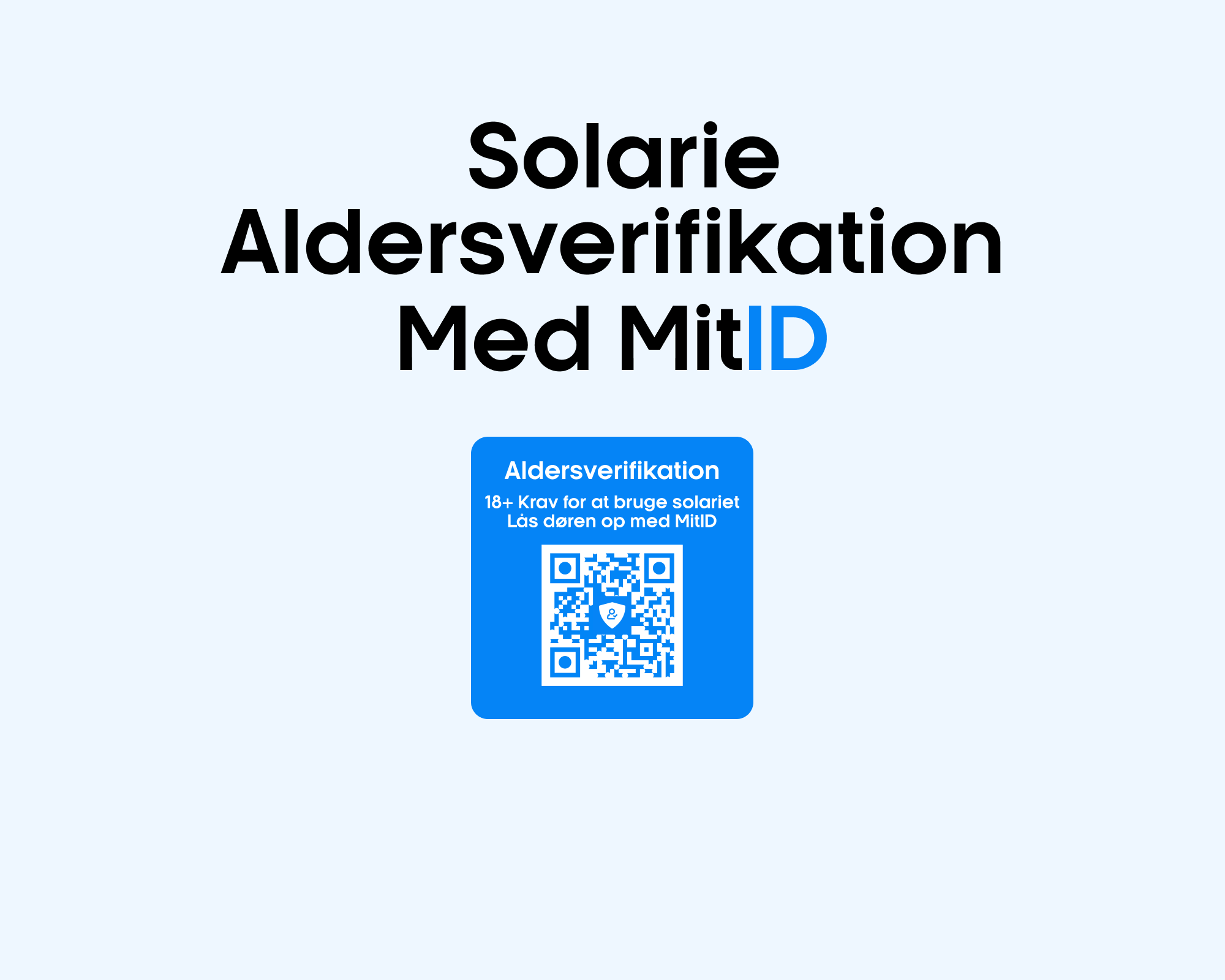Solarie MitID Aldersverifikation